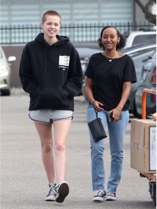 Angelina Jolie's Daughter Shiloh Jolie-Pitt Flaunts Her Stylish Buzz ...