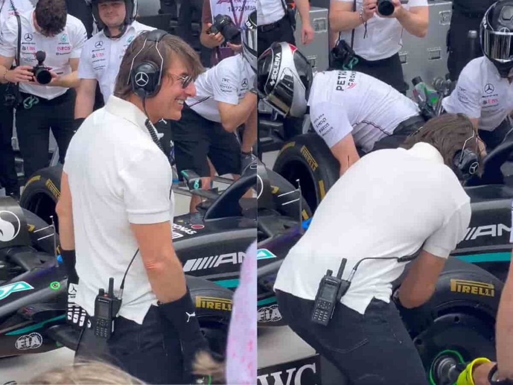 Watch: Tom Cruise Surprises Everyone As He Joins Mercedes F1 Team To ...