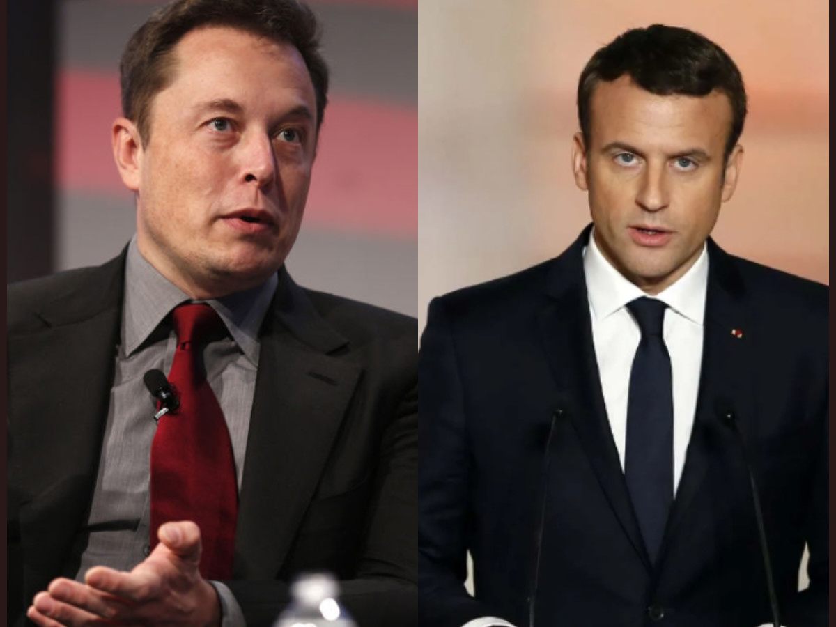 Elon Musk Sits Down With French President Emmanuel Macron To Discuss ...