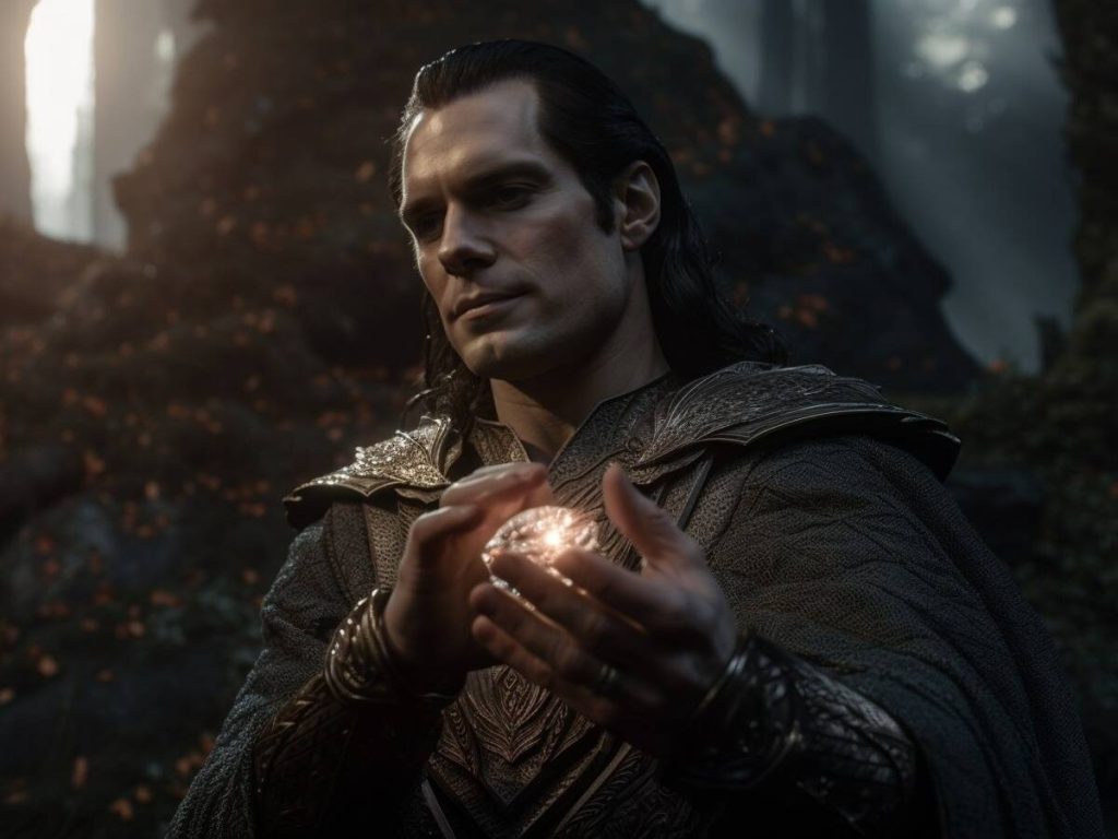 Henry Cavill Stuns As Fëanor In 'The Silmarillion' AI Film Poster Henry Cavill Stuns As Fëanor In 'The Silmarillion' AI Film Poster