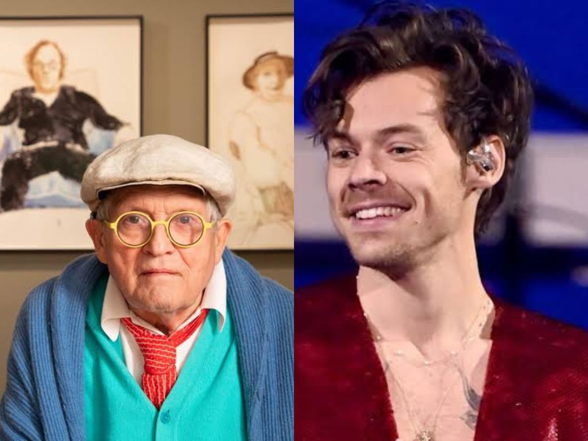 Harry Styles' Portrait Painted By David Hockney Soon To Be Displayed At ...