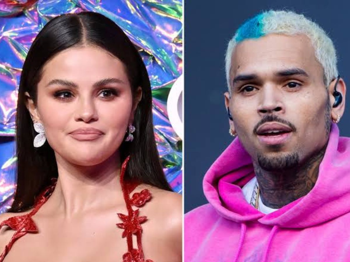 Selena Gomezs Hilarious Reaction To Chris Brown Being Nominated At