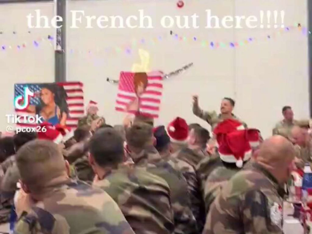 Nicki Minaj And Ice Spice Flags Raised By Army Soldiers On Christmas Day