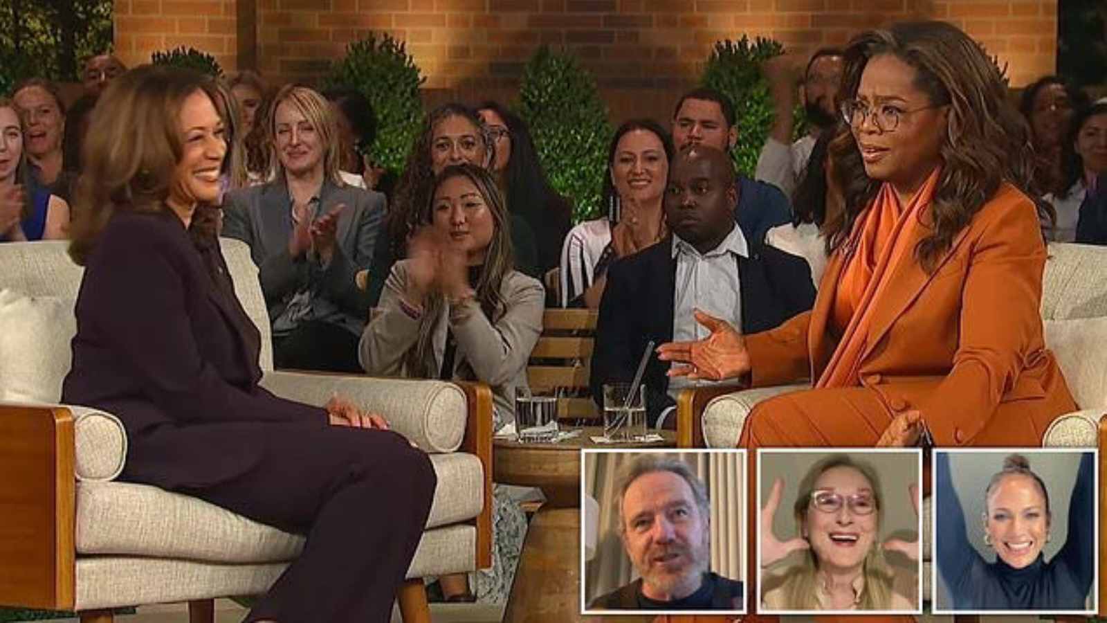 Watch: Meryl Streep Greet Kamala Harris As "President"