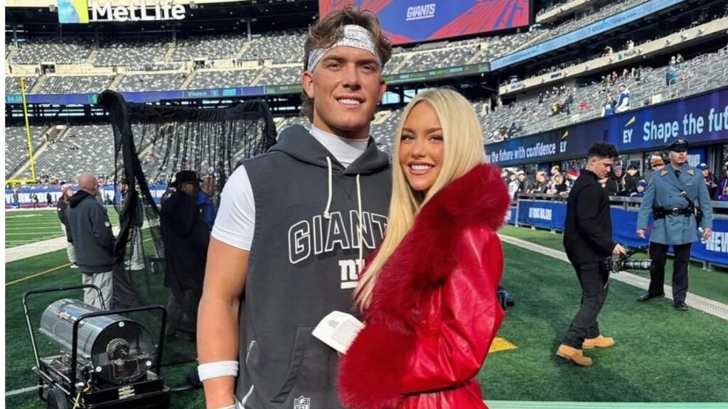 Jaxson Dart Dazzles At Derby With Marissa Ayers Ahead Of 2026 Giants ...