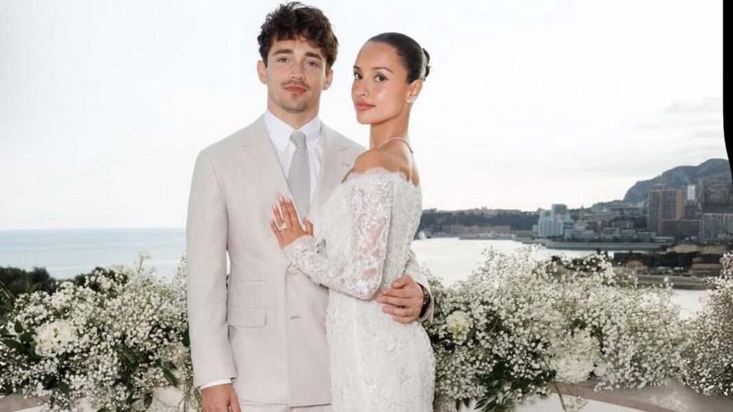 Charles Leclerc And Alexandra Saint Mleux Marry In Monaco Civil Ceremony